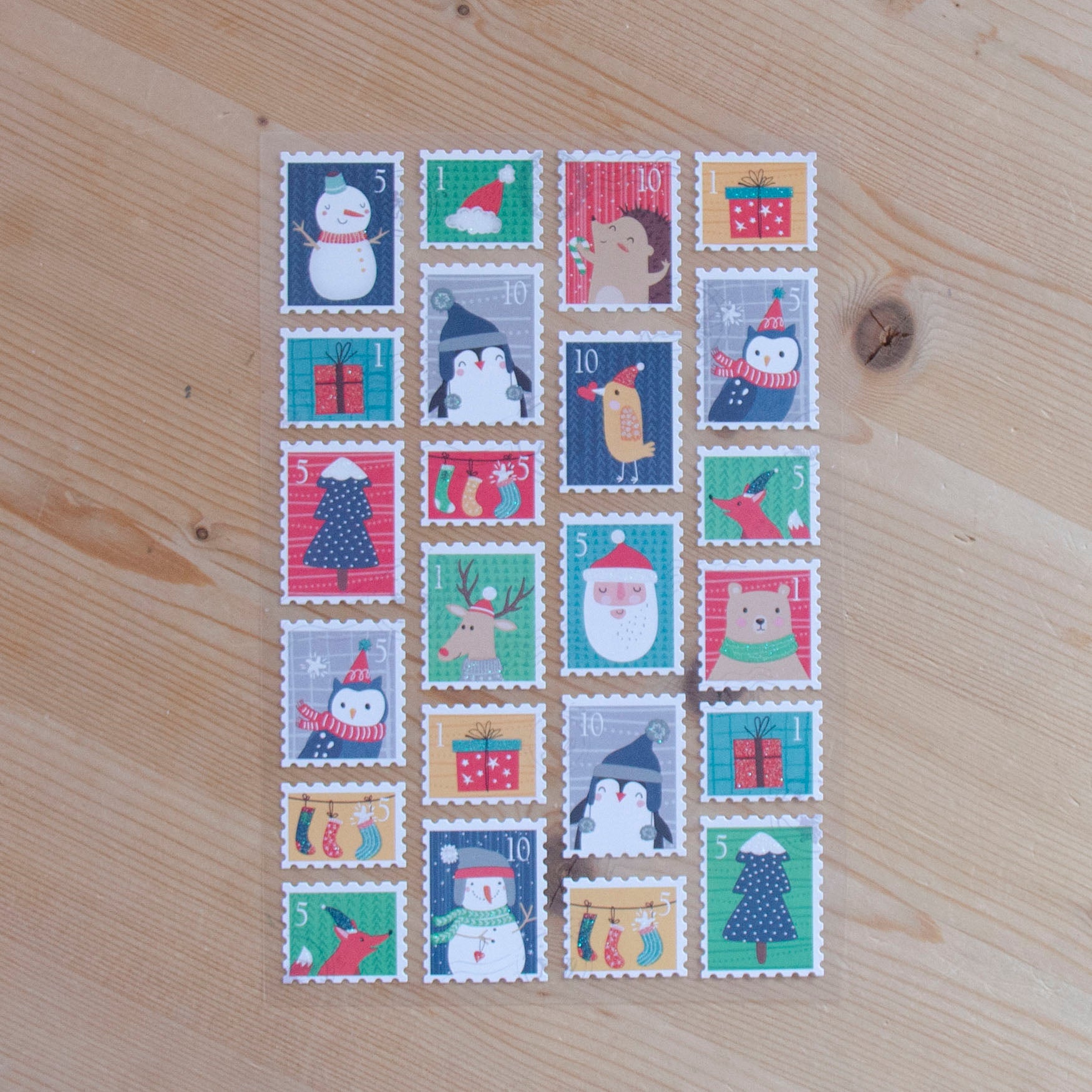 Stickers A5 Christmas Selos de Natal – Rosa com Canela